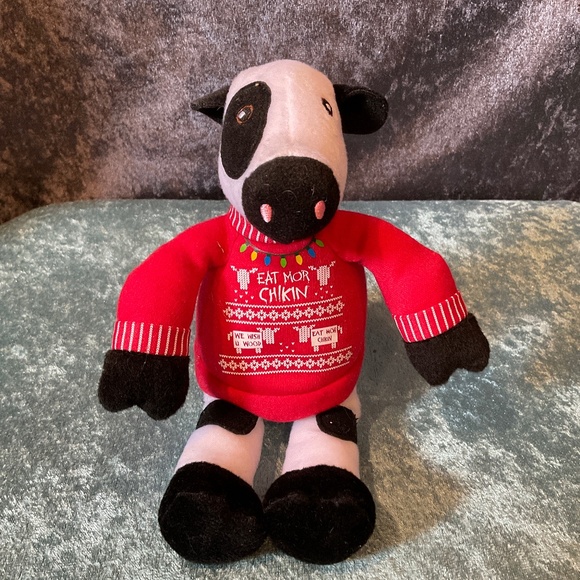 Check-fil-a | Holiday | Chickfila Christmas 28 Promotional Cow Plush ...
